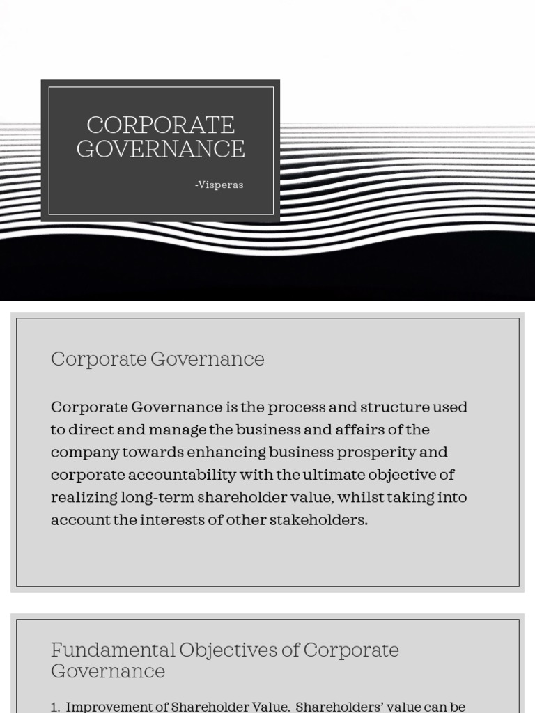 Corporate Governance Essentials | PDF