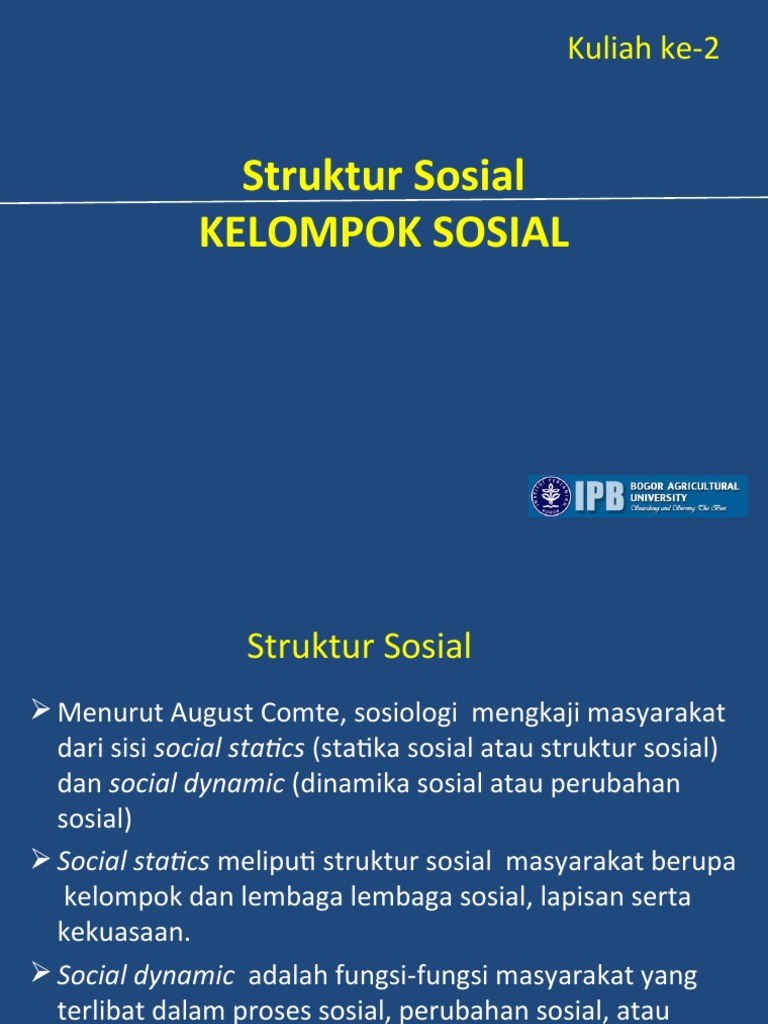 Struktur dan Dinamika Kelompok Sosial | PDF