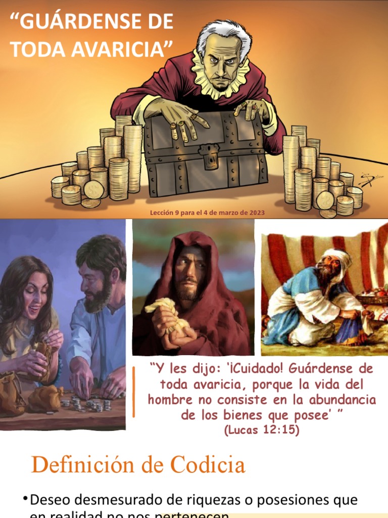 La Avaricia | PDF | Teología | Creencia religiosa y doctrina