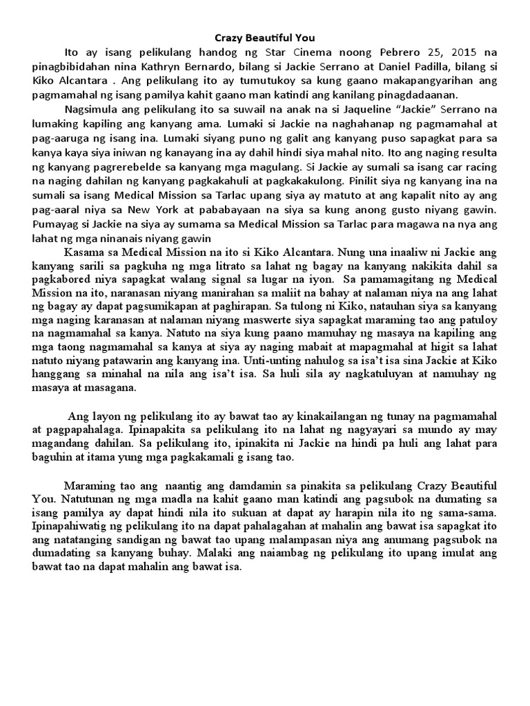 Crazy Beautiful You | PDF
