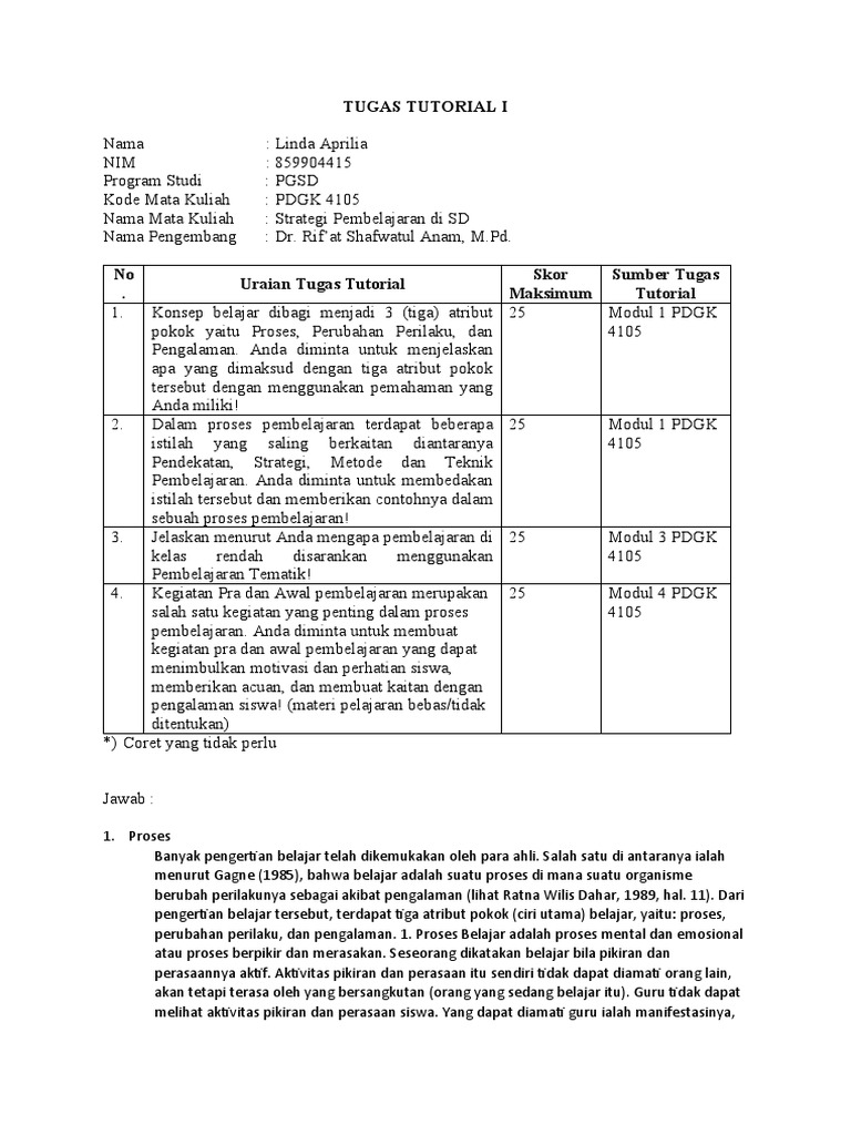 Sesi 3 Tugas Tutorial 1 | PDF