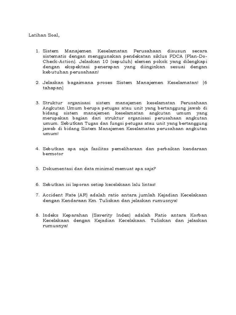 Latihan Soal SMK PAU | PDF