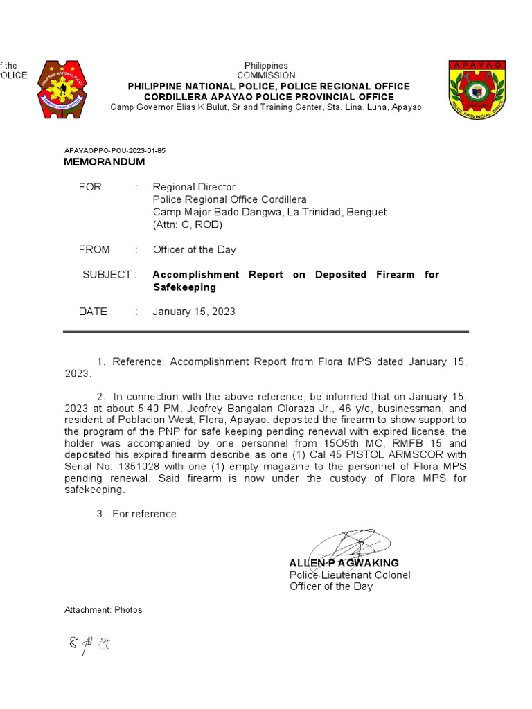 Deposited Firearm | PDF