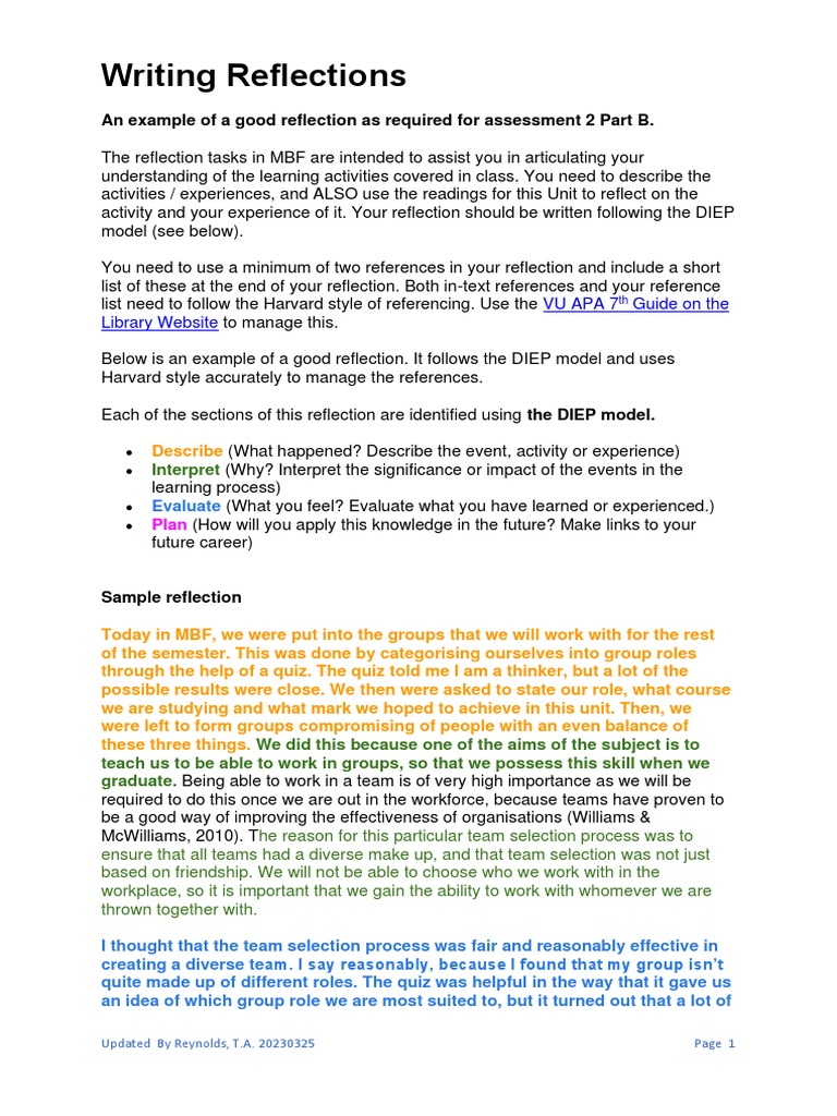 Building Blocks Writing Reflections | PDF | Experience | Proofreading