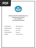 Instrumen Penilaian PAI Kelas 4 Semester 2 TP. 2024 - 2025 | PDF