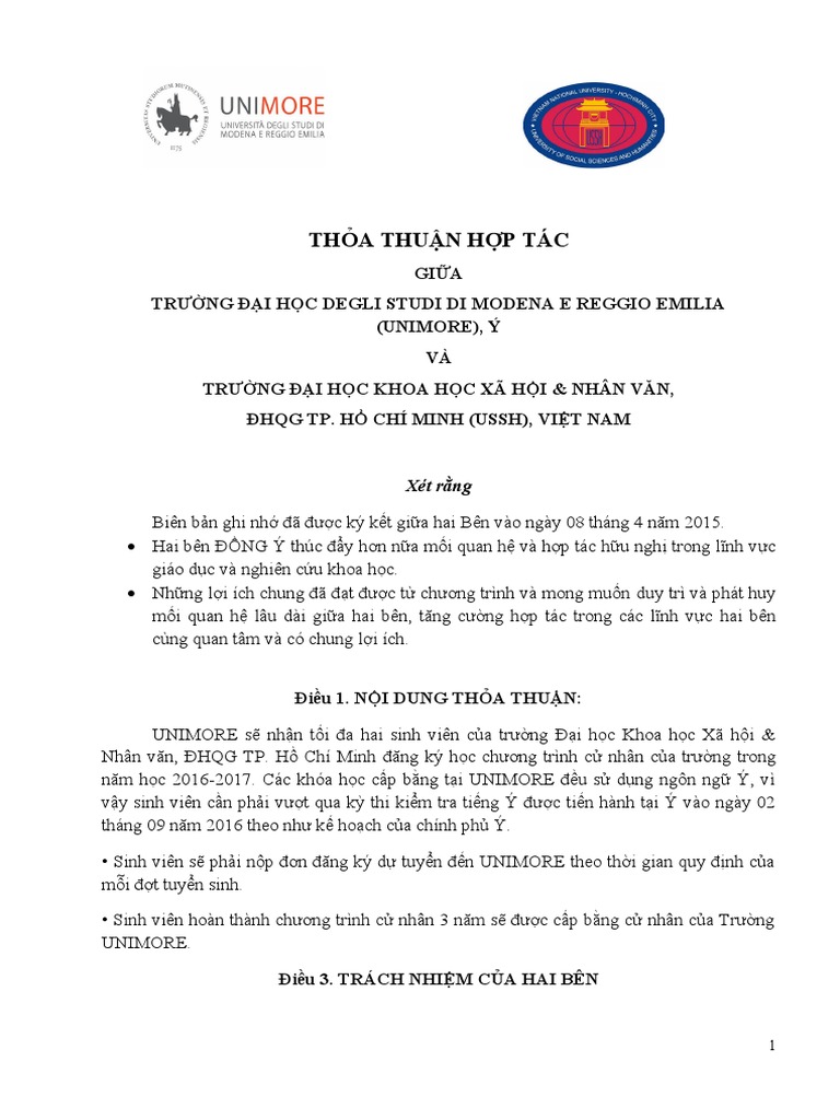 MoA Unimore USSH | PDF