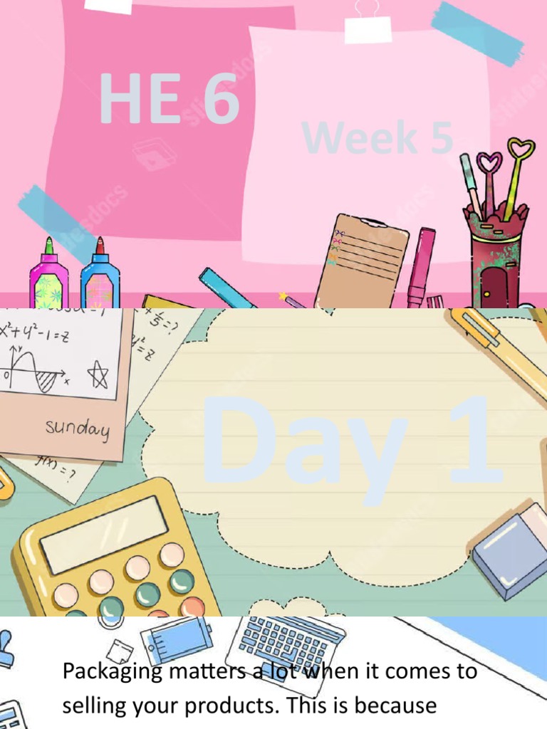 He6 Q3 Week5 Melc Pdf Advertising Packaging And Labeling