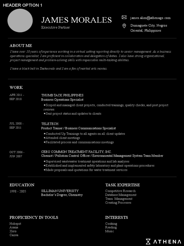 Resume Template Variants | PDF | Laboratories | Chemist