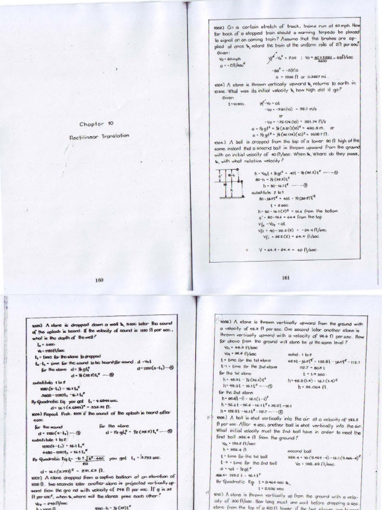 Rectilinear Translation | PDF
