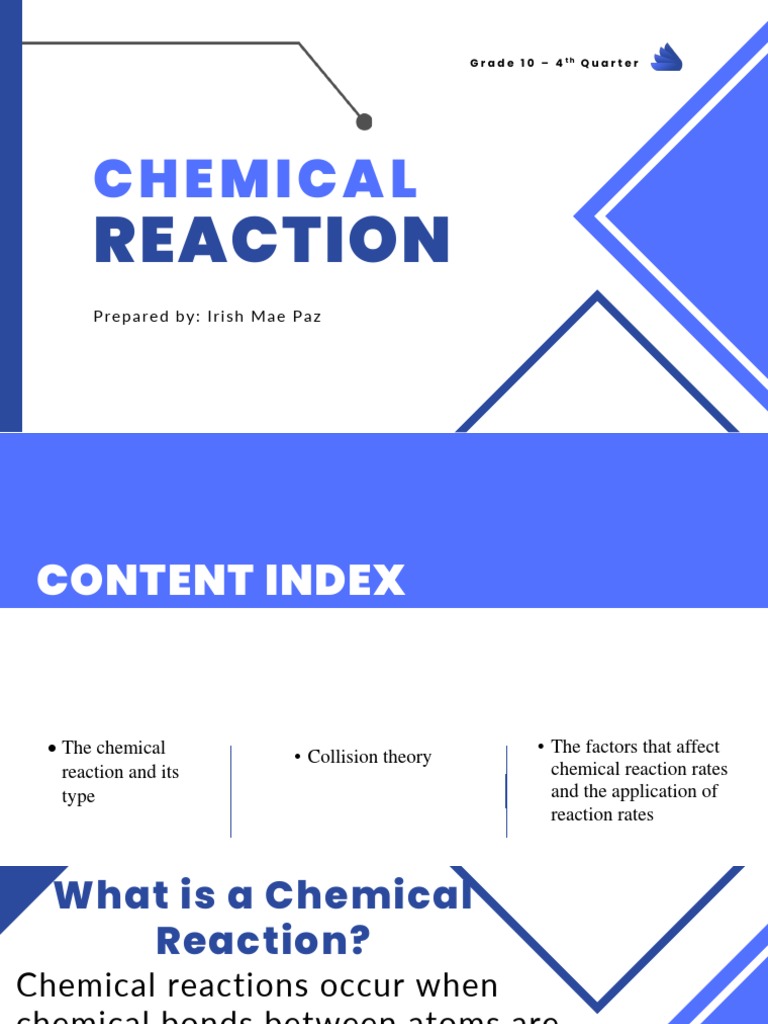 Understanding Chemical Reactions and Rates | PDF | Chemical Reactions ...