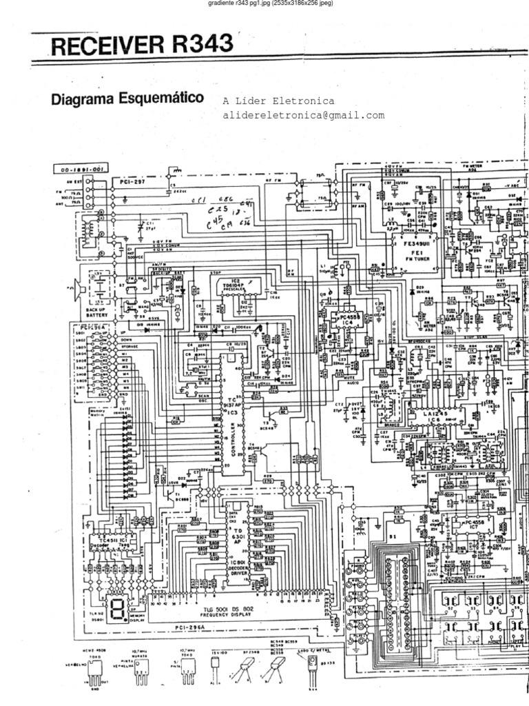 Gradiente-Receiver R343 RC-II Esquema | PDF