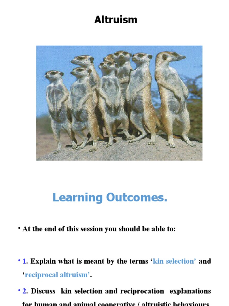 Week2 Altruism 1444 | PDF | Altruism | Psychological Concepts
