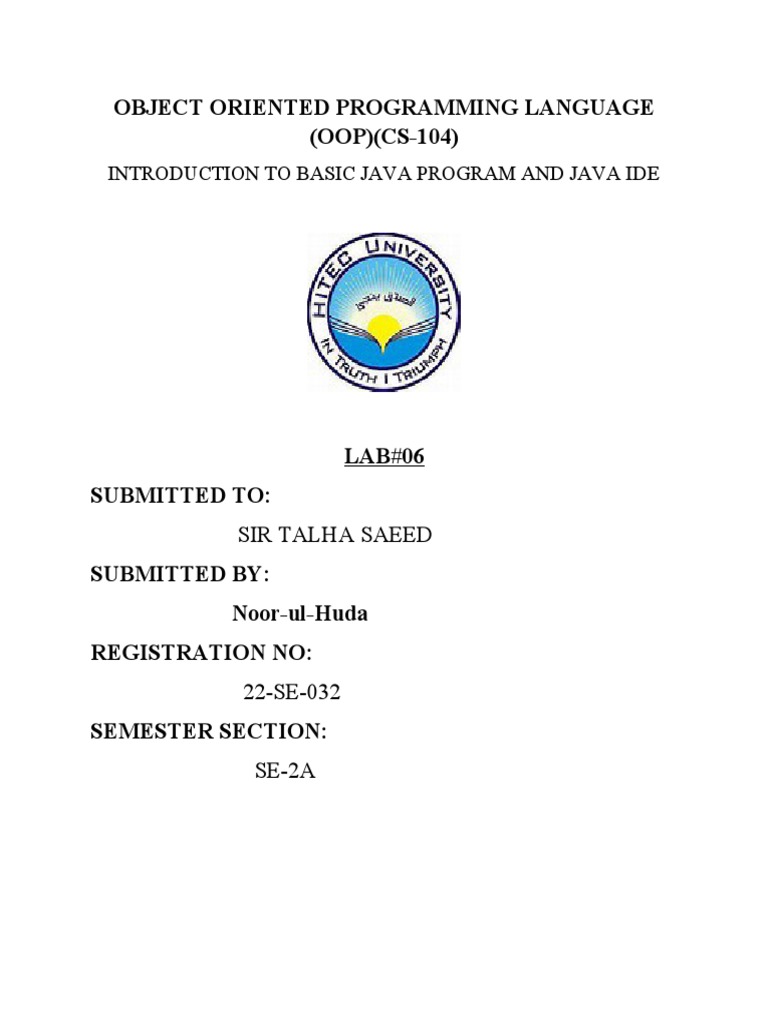 Object Oriented Programming Language | Download Free PDF | Constructor ...