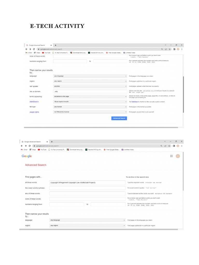 E-Tech Activity (Hannah Nicole R. Laman, Grade 11 - Elisha HUMSS) | PDF