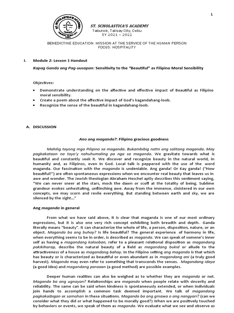 THEO 4 Chapter 1 Handout | PDF