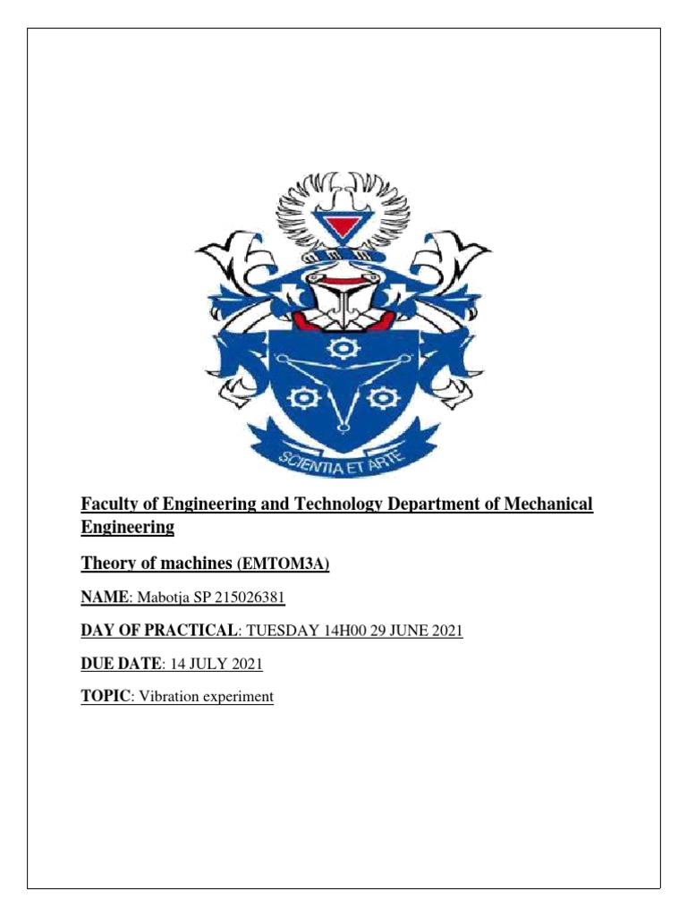 Theory of Machine | PDF | Oscillation | Damping