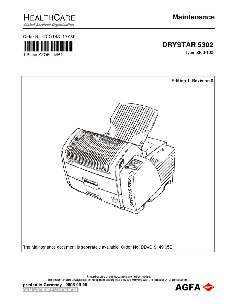 Drystar 5302 | PDF | Printer (Computing) | Ac Power Plugs And Sockets