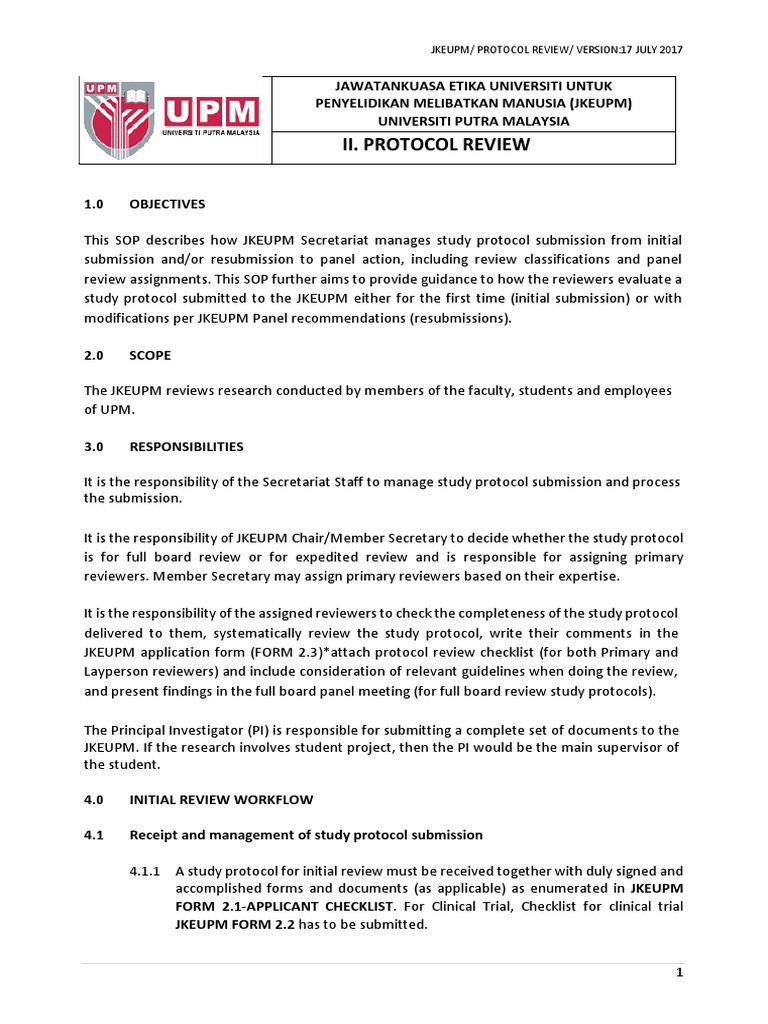 Protocol Review | PDF | Clinical Trial | Informed Consent