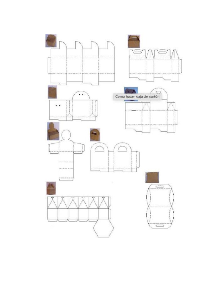 Cajas De Carton Modelos Pdf