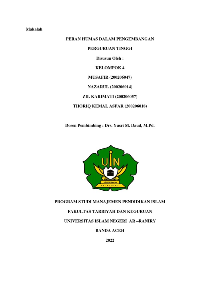 Peran Humas dalam Pengembangan PT | PDF | Ilmu Sosial | Sains & Matematika