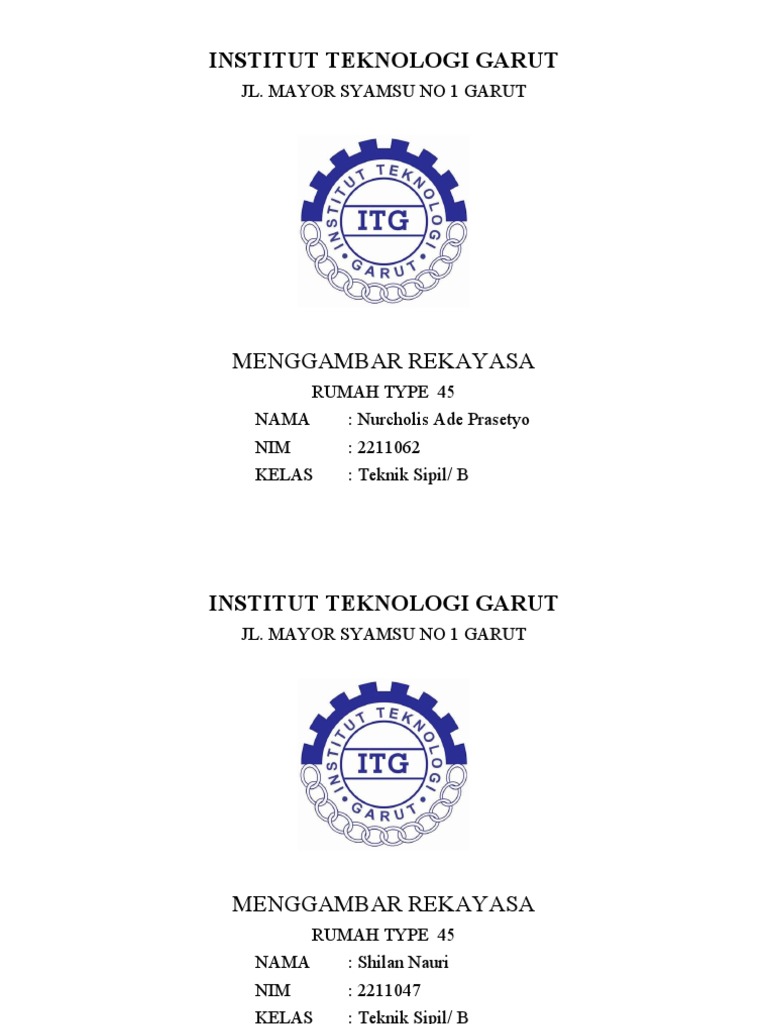 Logo ITG Garut untuk Teknik Sipil | PDF | Seni
