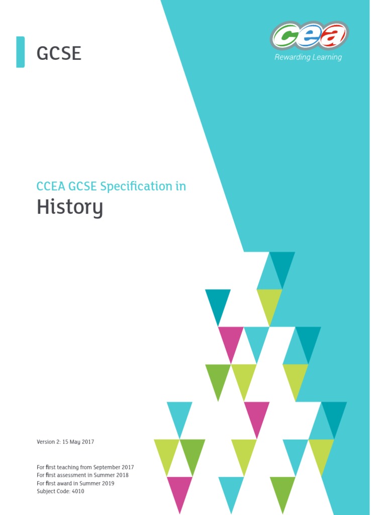 CCEA GCSE History Specification | PDF | Nazi Germany | Cold War