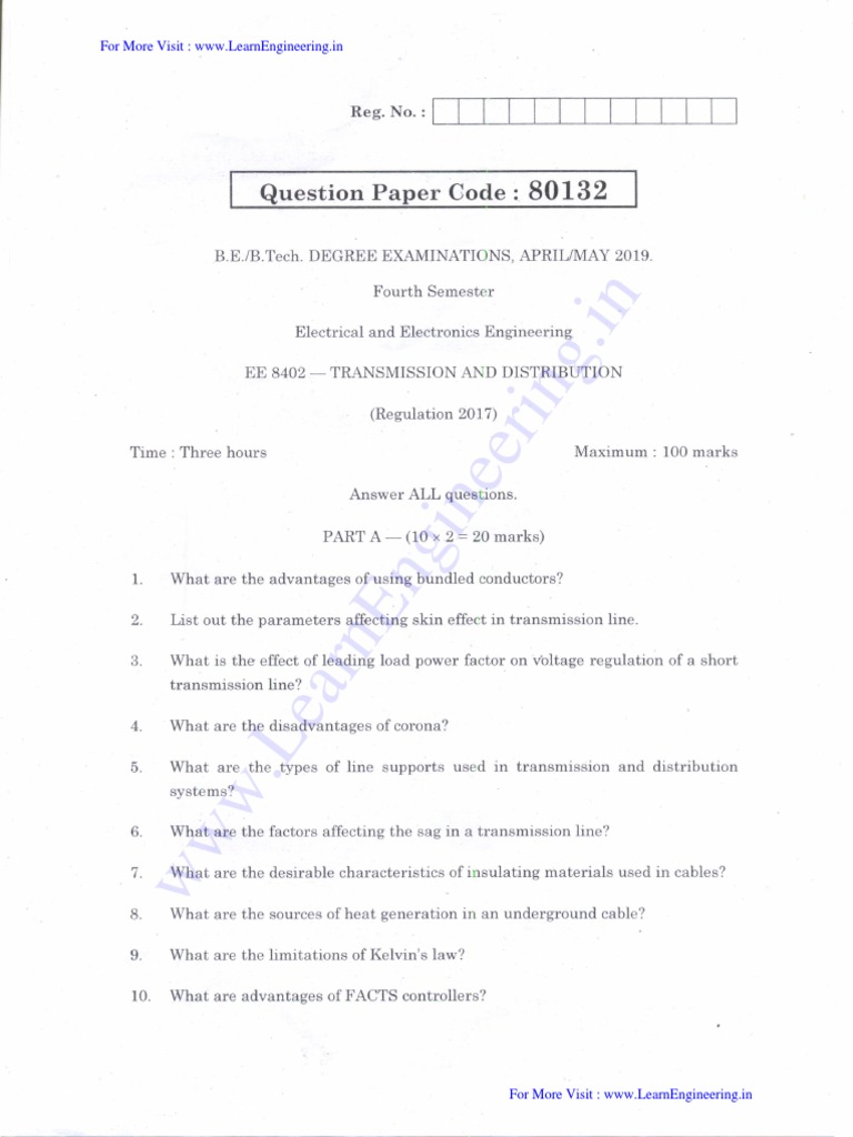 EE8402 ANNA UNIV QP 02 - by LearnEngineering - in | PDF