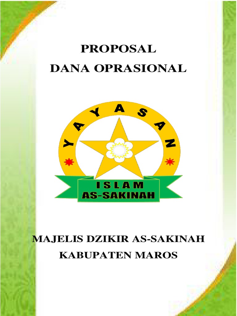 Proposal Majelis Dzikir As-Sakinah | PDF