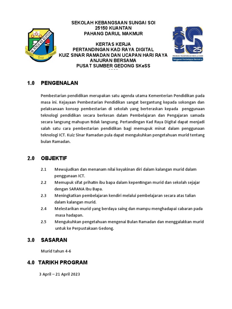 Kertas Kerja Ict PSS | PDF