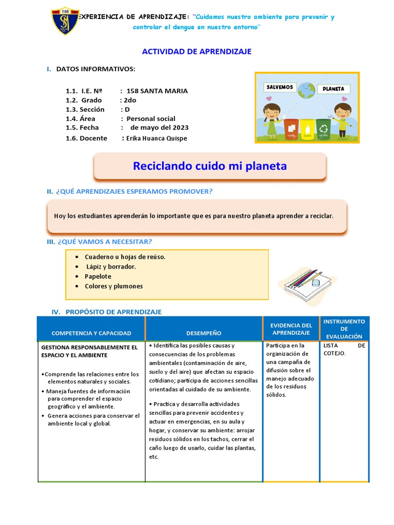 Sesion de Reciclar | PDF | Reciclaje | Residuos