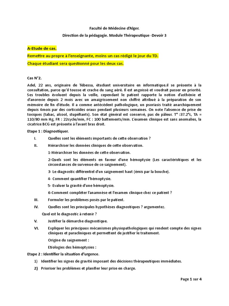 TD HG Devoirs | PDF | Transfusion sanguine | Don de sang