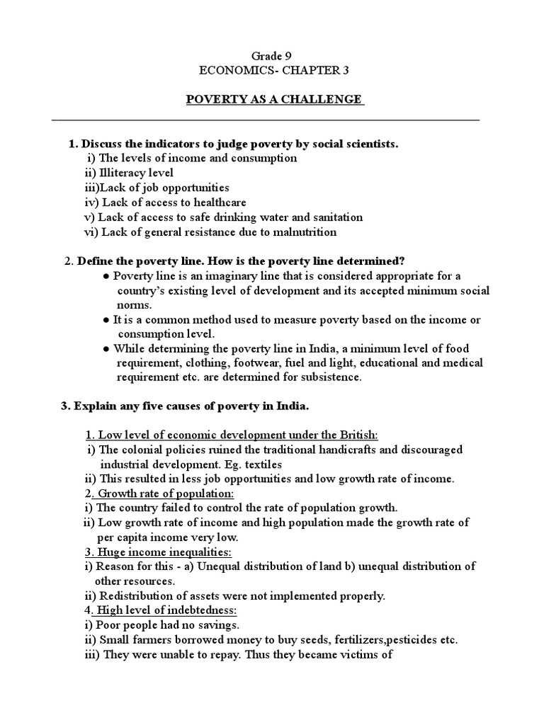 Poverty As A Challenge. Odt | PDF | Poverty | Poverty & Homelessness