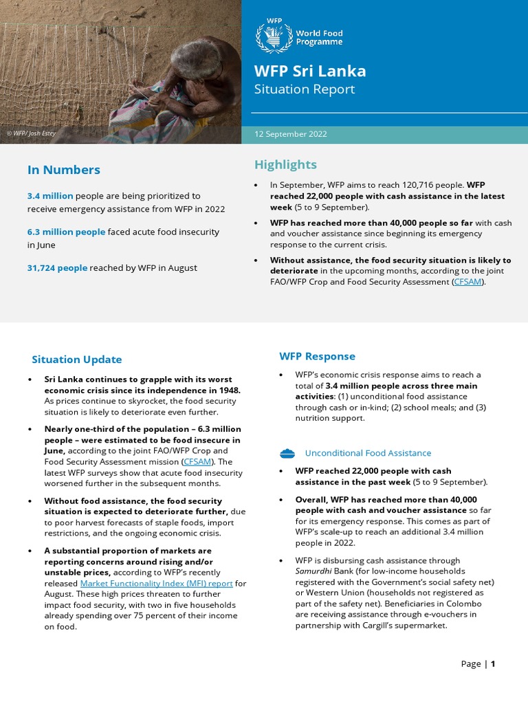 WFP 0000142374 | PDF | World Food Programme | Food Security