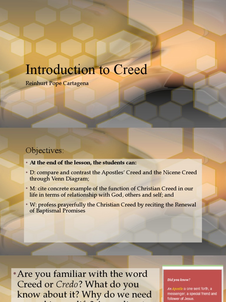 8 Intro To Creed | PDF | Creed | Faith