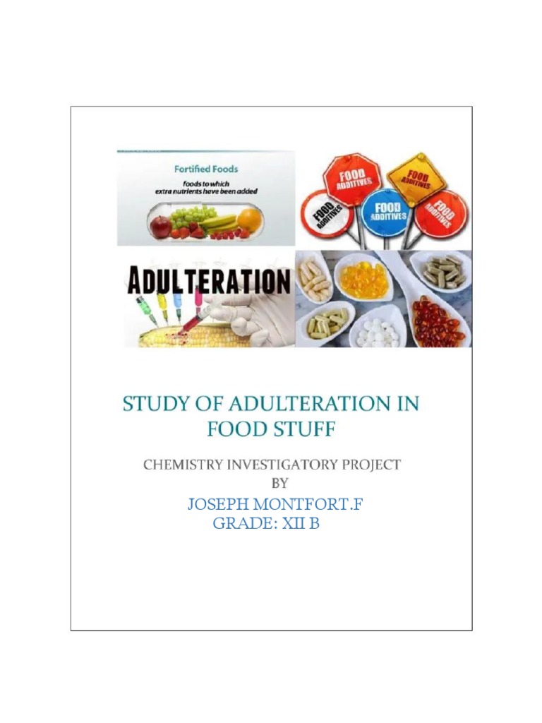Chemistry Board Original Project | PDF | Food And Drug Administration ...
