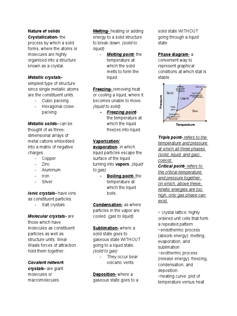 Gen-Chem (Nature of Solids) | PDF | Liquids | Solid