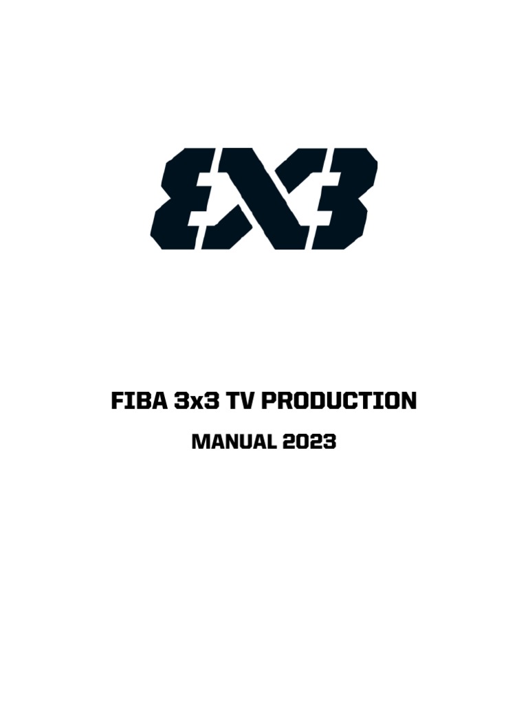 Fiba 3x3 TV Manual | PDF | High Definition Television