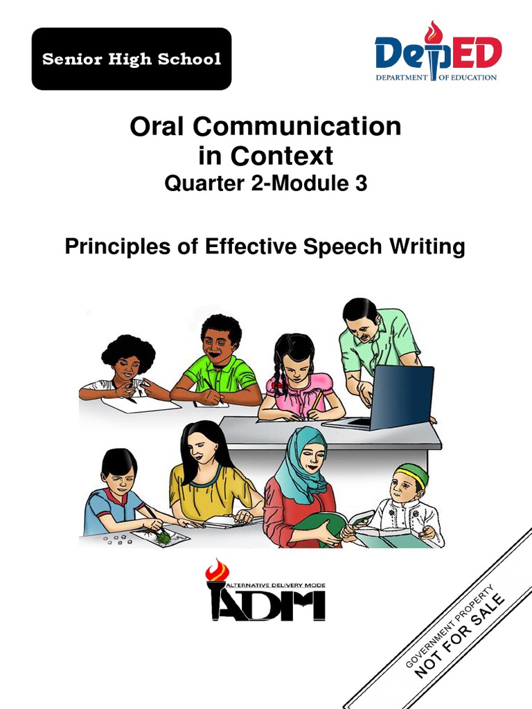 Q2 Oral Communication in Context Module 3 Principles of Effective Speech Writing | Download Free ...