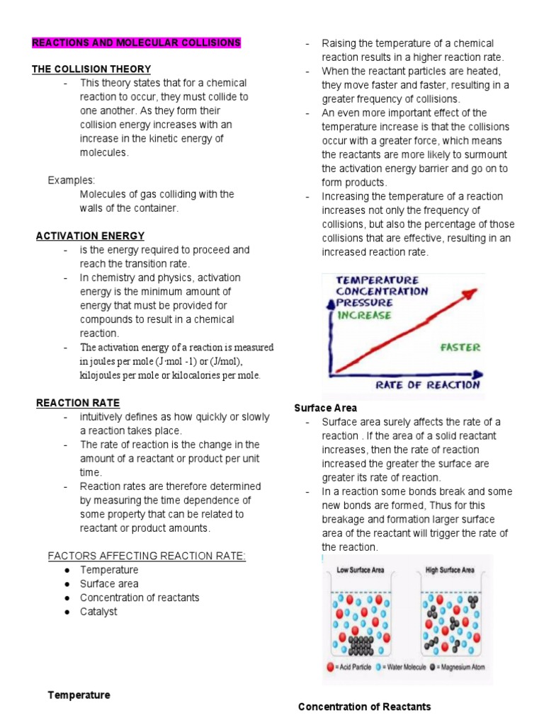 Collision Theory and Reaction Rates | PDF | Reaction Rate | Activation ...