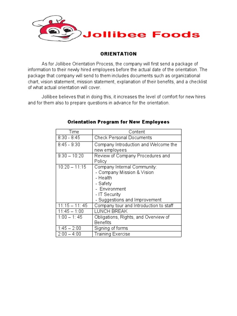 Employee Orientation | PDF