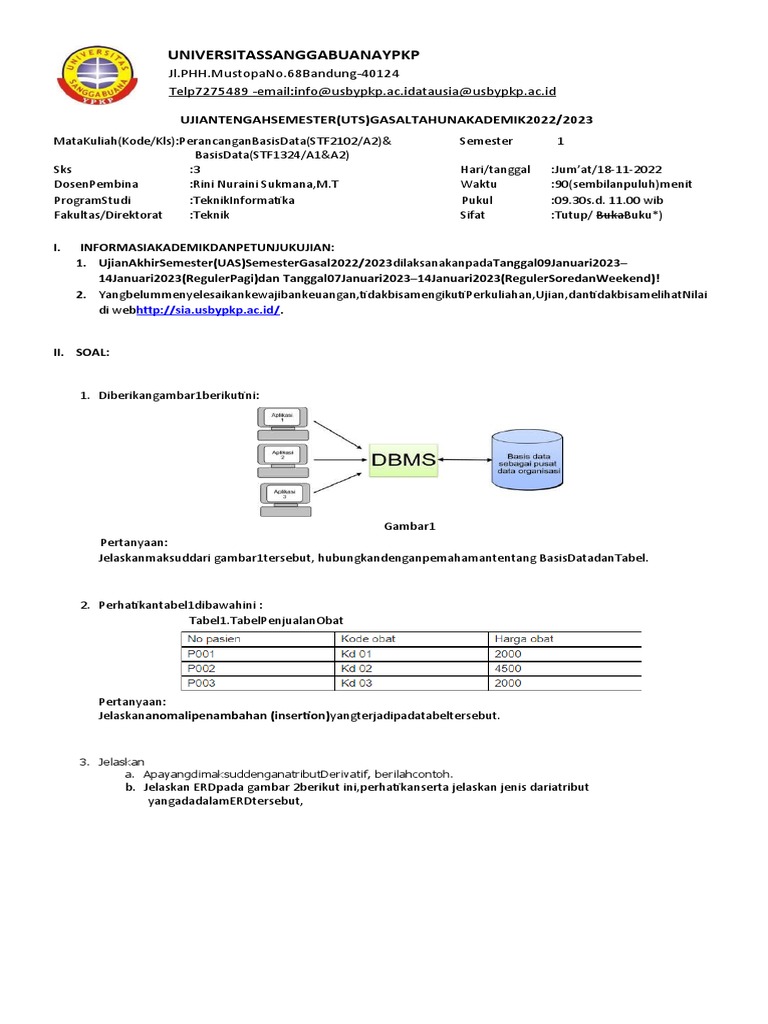 UTS PBD Dan Basis Data-1 | PDF