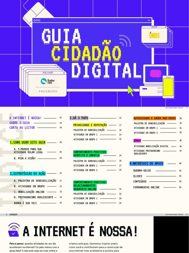 Guia Cidadão Digital | PDF | Internet | Adolescência