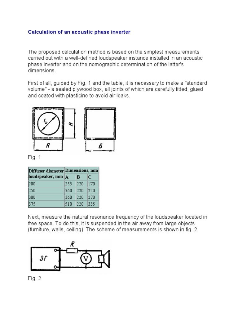 Acoustic Phase Inverter Guide | PDF | Loudspeaker | Power Inverter