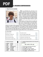 Present Continuous Reading Comprehension | PDF