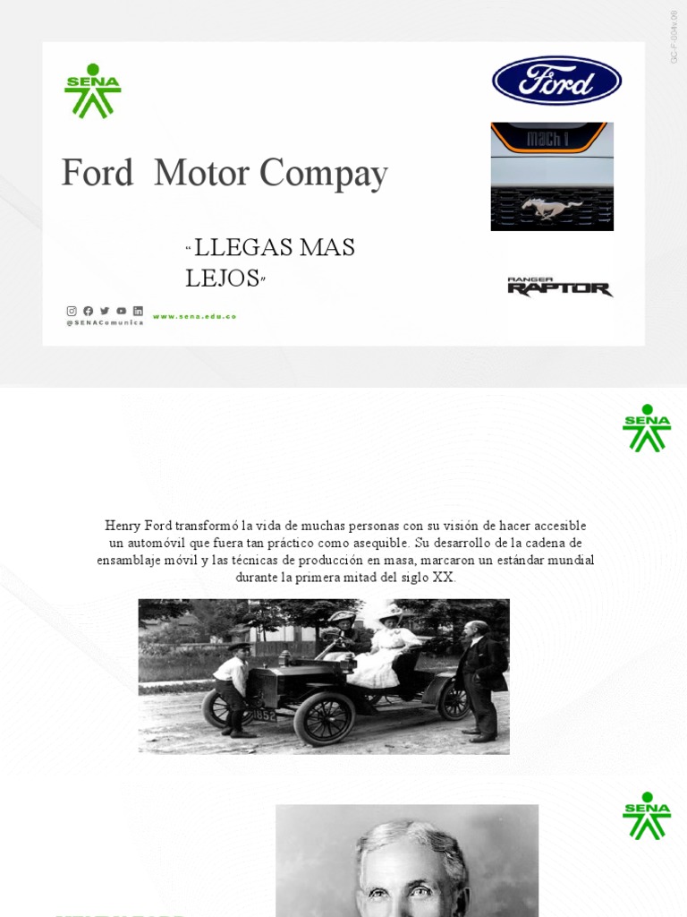 Presentacionnmarcanford 85645530e2e2fb6 | PDF | Compania de motores ford | Coche