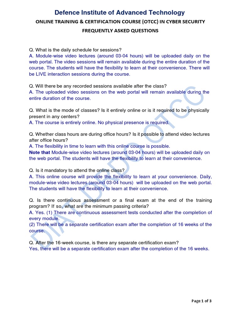 Cyber Security FAQ 1 | PDF