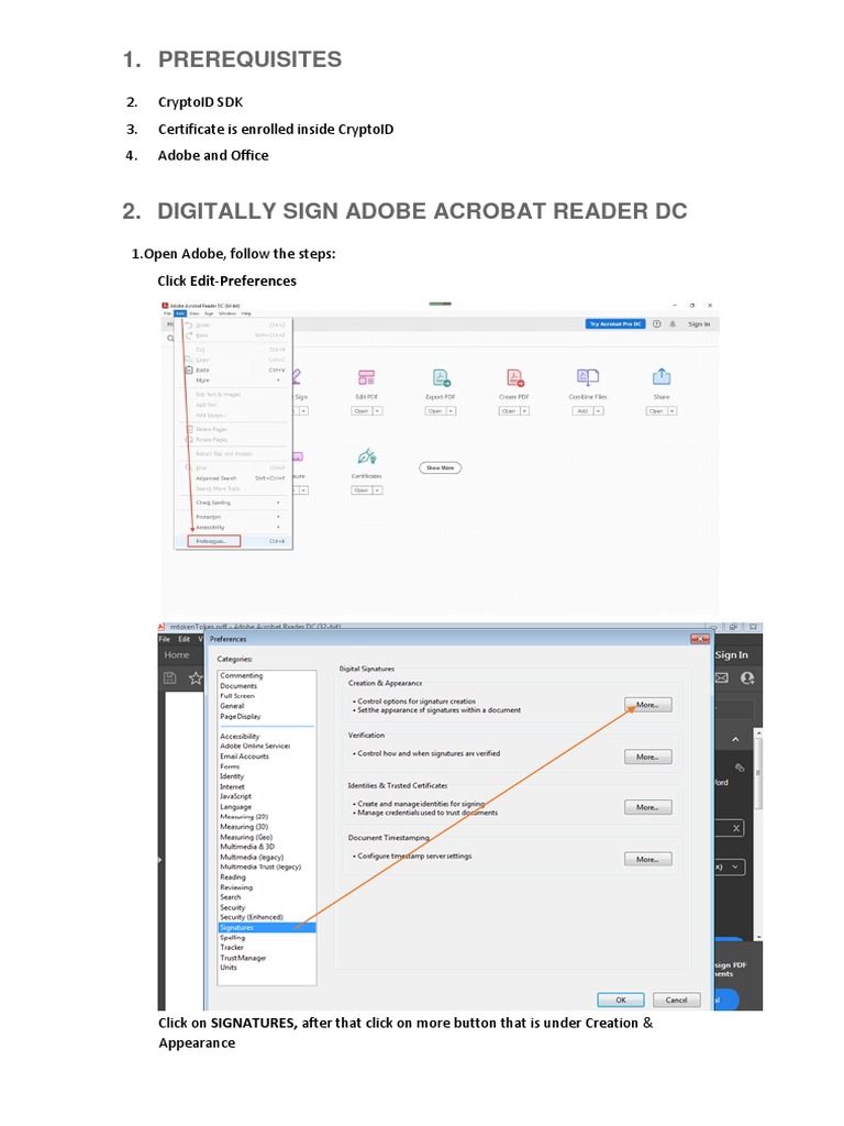 Digitally Sign PDFs in Adobe Reader | PDF | Computers