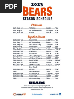 2025 NFL Schedule by Week | PDF | Los Angeles Rams | Dallas Cowboys