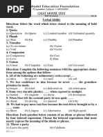 MH-CET MBA Geometry Formulae | PDF | Area | Circle