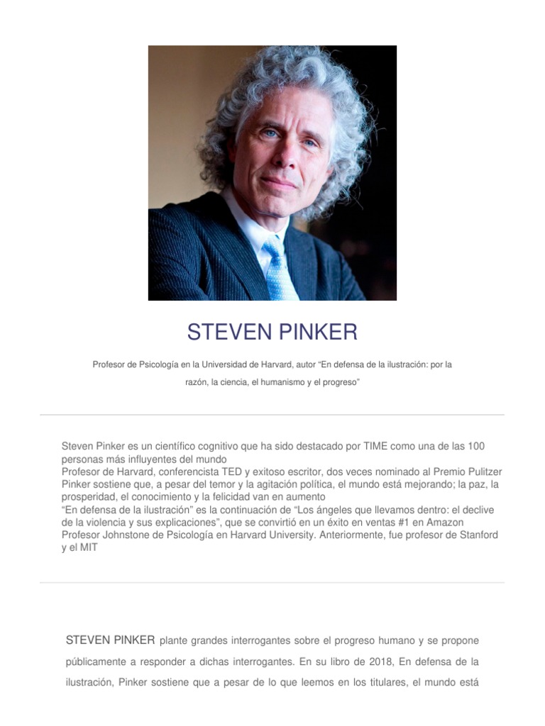 Steven Pinker | PDF | Era de iluminacion | Cognición
